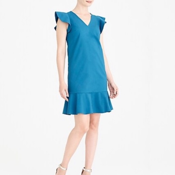 J. Crew | Dresses | J Crew Ruffle Detailed Dress | Poshmark